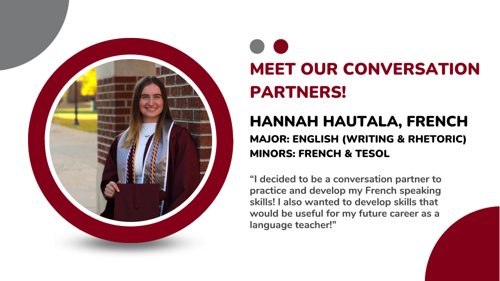 Conversation partners & tutoring - Global Cultures & Languages | UW-La ...